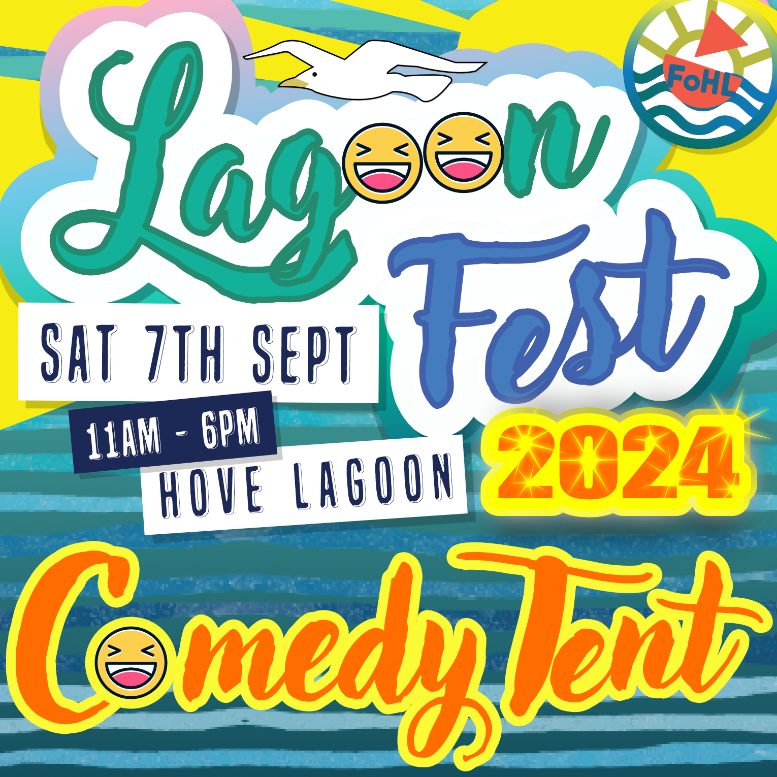 The Gather Inn Comedy Tent at LagoonFest – Friends of Hove Lagoon CIC